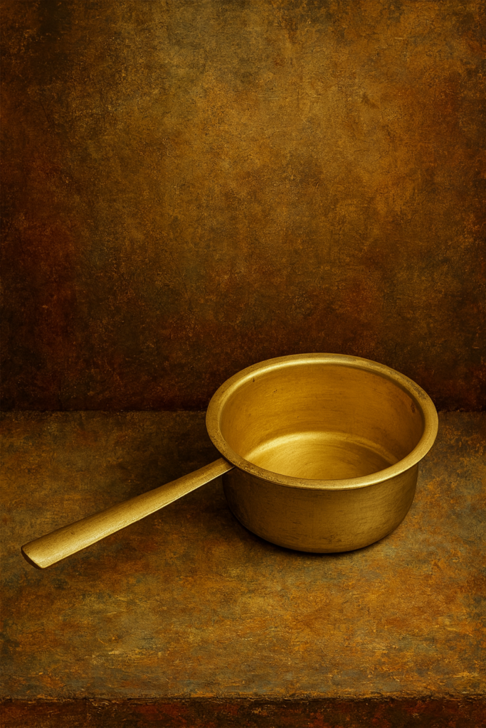 Very Old Brass Tea Pan / Sauce Pan Traditional utensil (Vintage ...