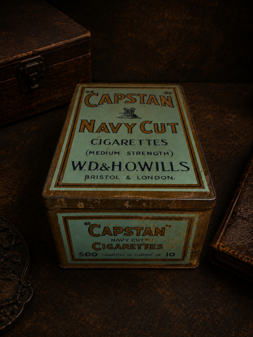 Rare Antique Capstan Navy Cut Cigarettes Tin Box - Unique Antique ...